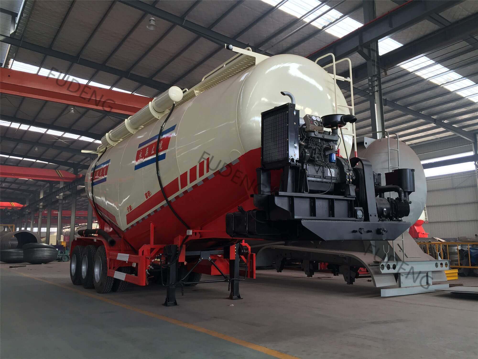 What is the structure principle of the powder tank semi trailer ...