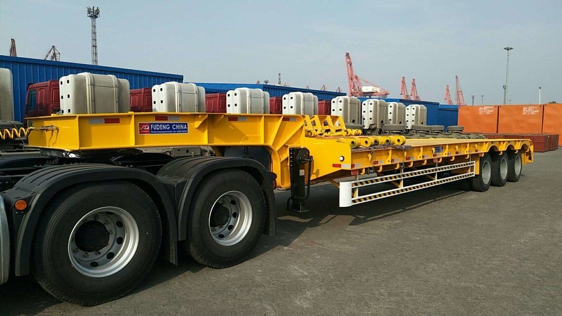 50 ton low bed trailer send to Namibia customer to - China Shandong ...
